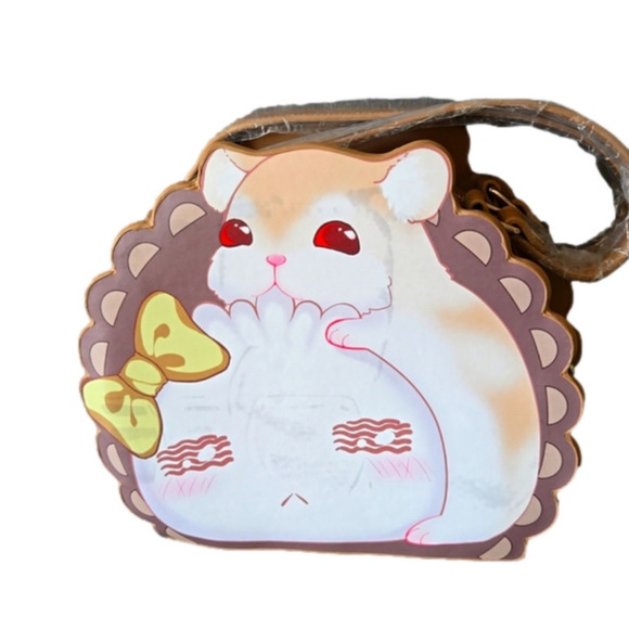 Chair-ball | Bags | Super Cute Hamster Eating A Bun Purse By An Chinese ...